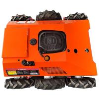 China Remote Control Gasoline Lawn Mower And Robot Lawn Mower For Agriculture Rotary Flail Blade for sale