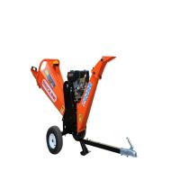 China 4 Inch  6.5hp Heavy Duty Petrol Wood Chipper Leaf Shredder Drum Rotor Twin Cutting Blades for sale