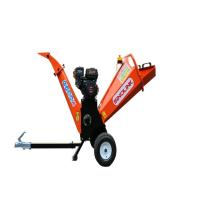 China 4 Inch  6.5hp Heavy Duty Petrol Wood Chipper Leaf Shredder Drum Rotor Twin Cutting Blades for sale