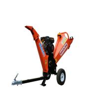 China 4 Inch  6.5hp Heavy Duty Petrol Wood Chipper Leaf Shredder Drum Rotor Twin Cutting Blades for sale