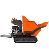 China Mini Tracked High Lift Dumper 1100lb Standing Short Distance Transport for sale