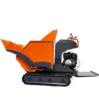 China Mini Tracked High Lift Dumper 1100lb Standing Short Distance Transport for sale