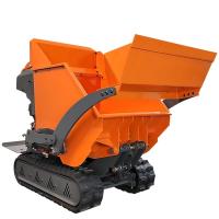 China Mini Tracked High Lift Dumper 1100lb Standing Short Distance Transport for sale