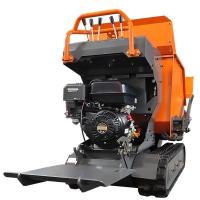China Mini Tracked High Lift Dumper 1100lb Standing Short Distance Transport for sale