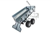 China Bale Quad Bike Atv Wood Hauling Trailer Log 1000kg Crane Road Transport Dump for sale