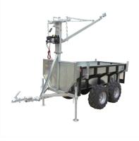 China Bale Quad Bike Atv Wood Hauling Trailer Log 1000kg Crane Road Transport Dump for sale