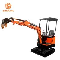 China 1 Ton Mini Tracked Excavator Hoe Crawler Loader Garden Farm Machine CE for sale