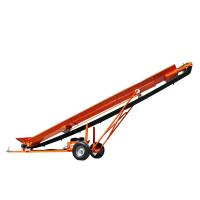 China Small Portable Firewood Conveyors For Sale Pvc Green Belt Conveyor system for sale