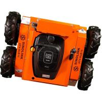 China 22 Inch Gasoline Remote Control Lawn Mower For Steep Hills Petrol 6.5hp 4 Rubber Wheels for sale