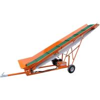 China 12 Ft Firewood Conveyor belt portable Rubber Lifter Elevator for sale