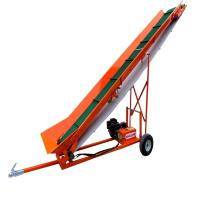 China 12 Ft Firewood Conveyor belt portable Rubber Lifter Elevator for sale
