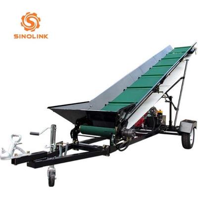 China Firewood Conveyor Belt Elevator Hydraulic Moveable Lifter 6.5HP for sale