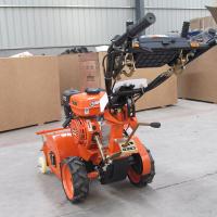 China Walk Behind Brush Cutter Mower Belt Drive 400mm Adjustable Stubble Height for sale