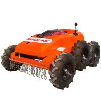 China Gasoline Remote Operated Lawn Mower Wheeled Flail Cutter 6.5hp for sale