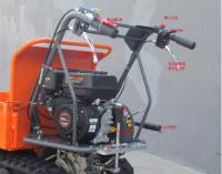 China Heavy Duty Wood Chipper Machine Shredder Tracked 8 Inch Log 6.5HP for sale