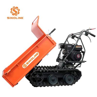 China Rubber Tracked Dumper Mini Dump Truck Tractors Loading Capacity 300kgs for sale
