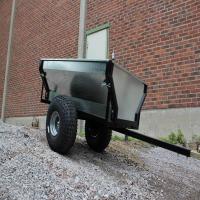 China Cargo Atv Trailer For Hauling Wood Galvanized Box Trailer 500kgs for sale