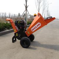 China Small Wood Chipper Machine Design Gasoline 196cc 3.6kw 6.5HP for sale