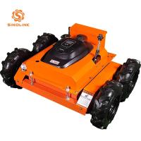 China 4 wheeler Robotic Flail Mower Rotary Straight Blade Gasoline Engine Power 6.5HP for sale