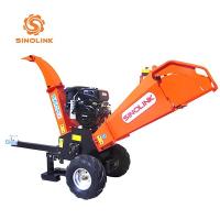 China Self Propelled Wood Chipper Machine Forestry Mulcher Petrol Leaf Shredder 14hp 15hp 420cc for sale