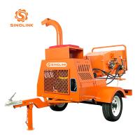 China High Horsepower Gasoline Engine Wood Log Shredder Chipper for sale
