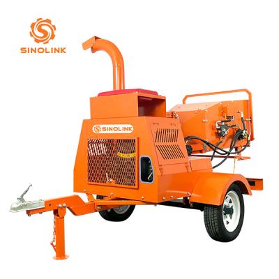 China High Horsepower Gasoline Engine Wood Log Shredder Chipper for sale