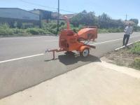 China High Horsepower Gasoline Engine Wood Log Shredder Chipper for sale
