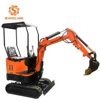 China Gasoline Engine Powered Rubber Caterpillar Mini Excavator Garden Farm CE for sale