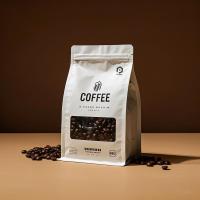 China Custom Resealable Ziplock 1kg 500g 250g Matt Flat Bottom Bags Coffee Pouch Packaging for sale