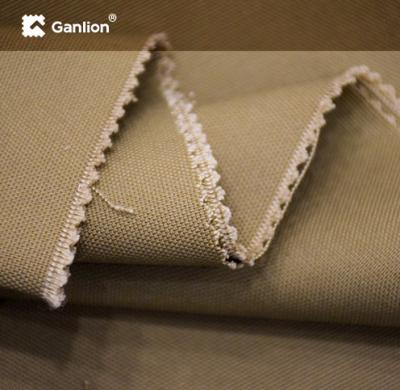 China Tan Cotton Poly Spandex Stretched Workwear Fabric Anti Pilling for sale