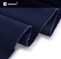 China Navy Polyester Lyocell Rental Workwear Fabric Pilling Resistant for sale