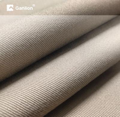 China Khaki Twill 3/1 Polyester Cotton Medical Uniform Fabric For Winter Coat for sale