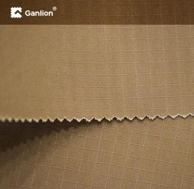 China Brown Antibacteria Functional Workwear Fabric for sale