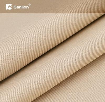 China Khaki Poly Cotton Workwear Medical Uniform Fabric High Temperature Washing for sale