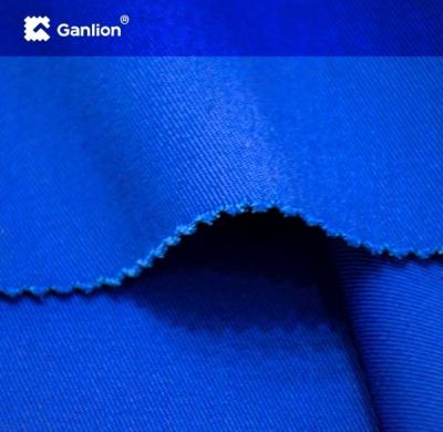 China Cotton Polyester Antistatic Blue Antiacid Coating Water Repellent Fabric Twill 2/1 for sale