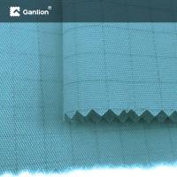 China Electronic Industry Cotton Yilon Fire Retardant Anti Static Clothing Material Twill 2/1 for sale