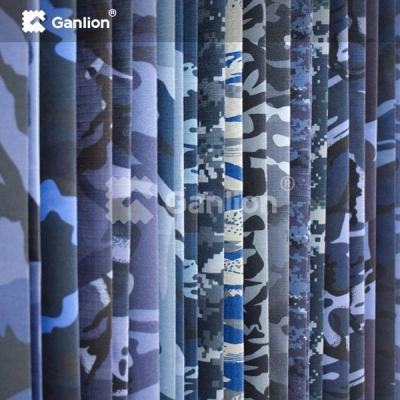 China Multifunctional Navy Camouflage Uniform Fabric for sale