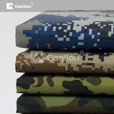 China 100% Polyester Outdoor Camo Fabric High Hydrostatic Pressure Coating for sale