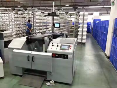 China Computerized Textile Warping Machine With Weaving Creel Needle Core Motor Assembly for sale