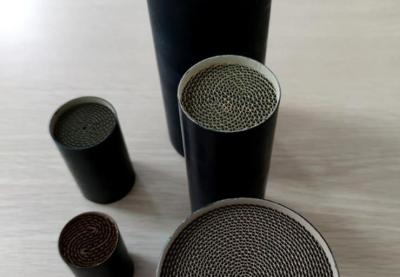 China Euro V Honeycomb Universal Motorcycle Catalytic Converter 400 CPSI 300 CPSI for sale