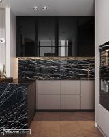 China L-Shaped Kitchen Cabinet Set with Quartz Countertop - 20-40 Day Lead Time for Custom Designs for sale