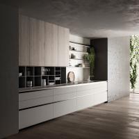 China Custom White Lacquer Kitchen Cabinets - Modern Design with 20-40 Day Production & Premium Finish for sale
