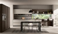 China Modern EB Board Kitchen Cabinet with Glass Door Showcase - Custom 20-40 Day Production for sale