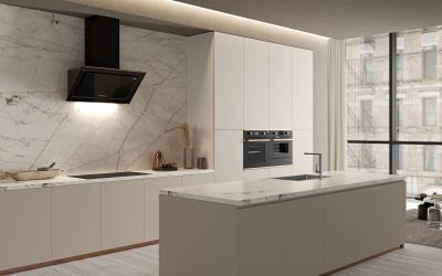 China Custom White Melamine Kitchen Cabinets with Stainless Steel Sink - 20-40 Day Production Time for sale