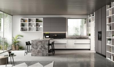 China Handless Melamine Kitchen Cabinet - Grey Custom Storage with 20-40 Day Lead Time and Multiple Color Options for sale