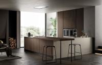 China Custom Wood Veneer Kitchen Cabinets with 20-40 Day Lead Time and U-Shaped Storage Configuration for sale