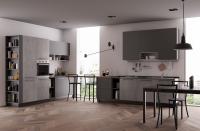 China Customized L Shaped Kitchen Cabinets Industrial Style Tailored Kitchen Set for sale
