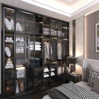 China Modern Durable Bedroom Wardrobe with French Design 180cm Width Custom Closet for sale