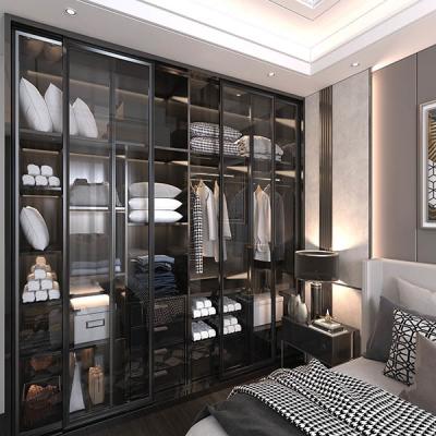China Modern Durable Bedroom Wardrobe with French Design 180cm Width Custom Closet for sale