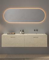 China Custom Modern Mint Green Bathroom Vanity with Floating Design and Undermount Basin - 20-40 Day Custom Lead Time for sale